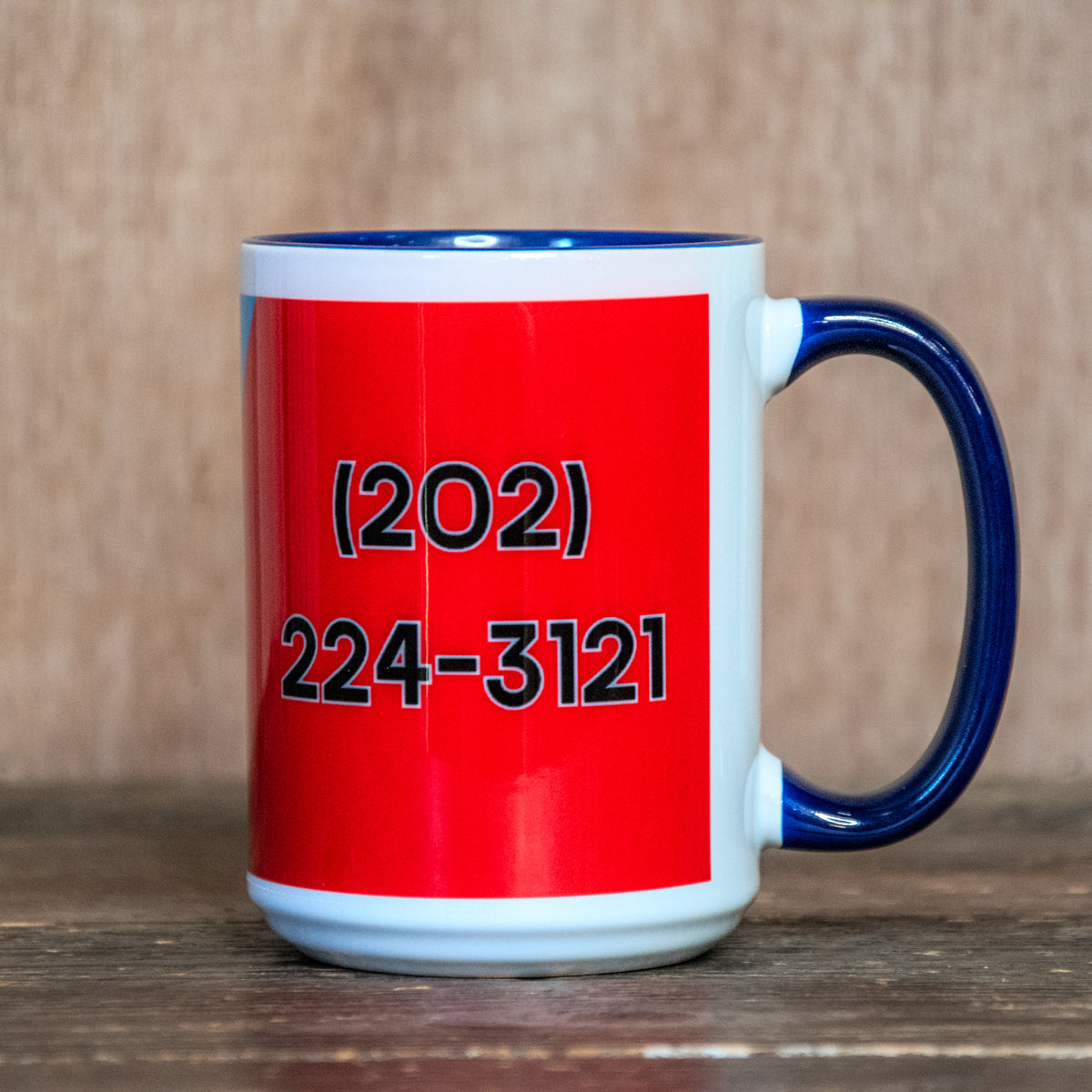 Large Mug | Call Congress – In Blue Handmade